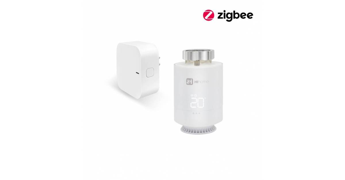 Hihome Smart Zigbee Radiator Thermostat Starter Kit